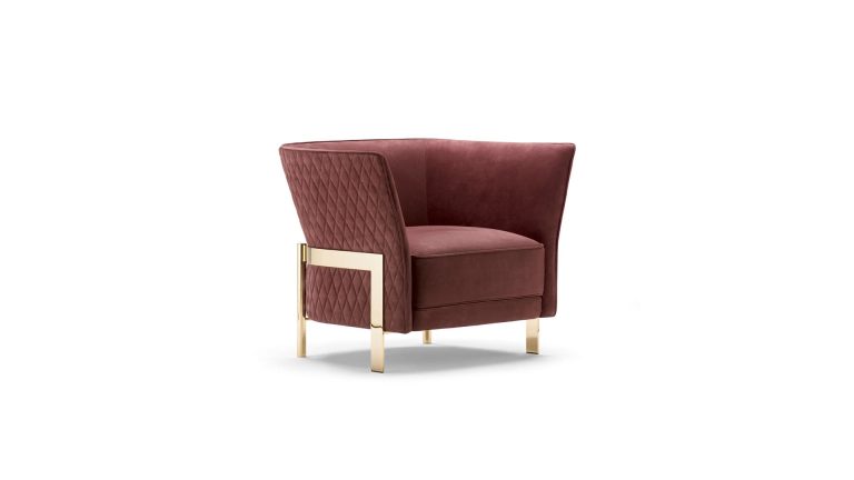Luxury armchair with metal frame Cosmo | Opera Contemporary