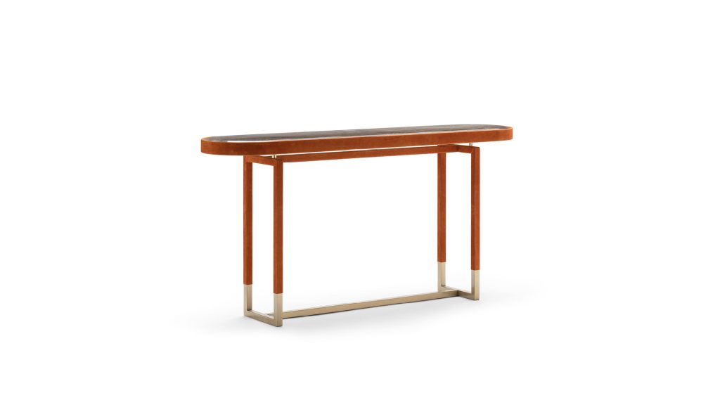 Oval metal console Isabel | Opera Contemporary