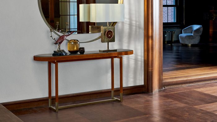 Consolle ovale in metallo Isabel | Opera Contemporary