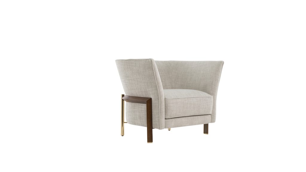 Armchair with wooden frame New Cosmo | Opera Contemporary
