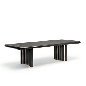 Round table with metal base Oscar | Opera Contemporary